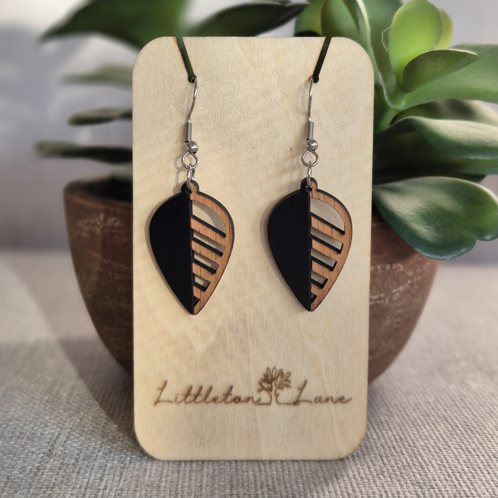 Two Tone Leaf Drops – Littleton Lane